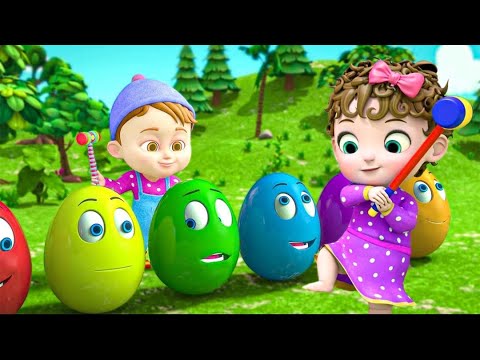 Surprise Eggs Cute Little Egg | Boo Boo Kids Nursery Song | Children ...
