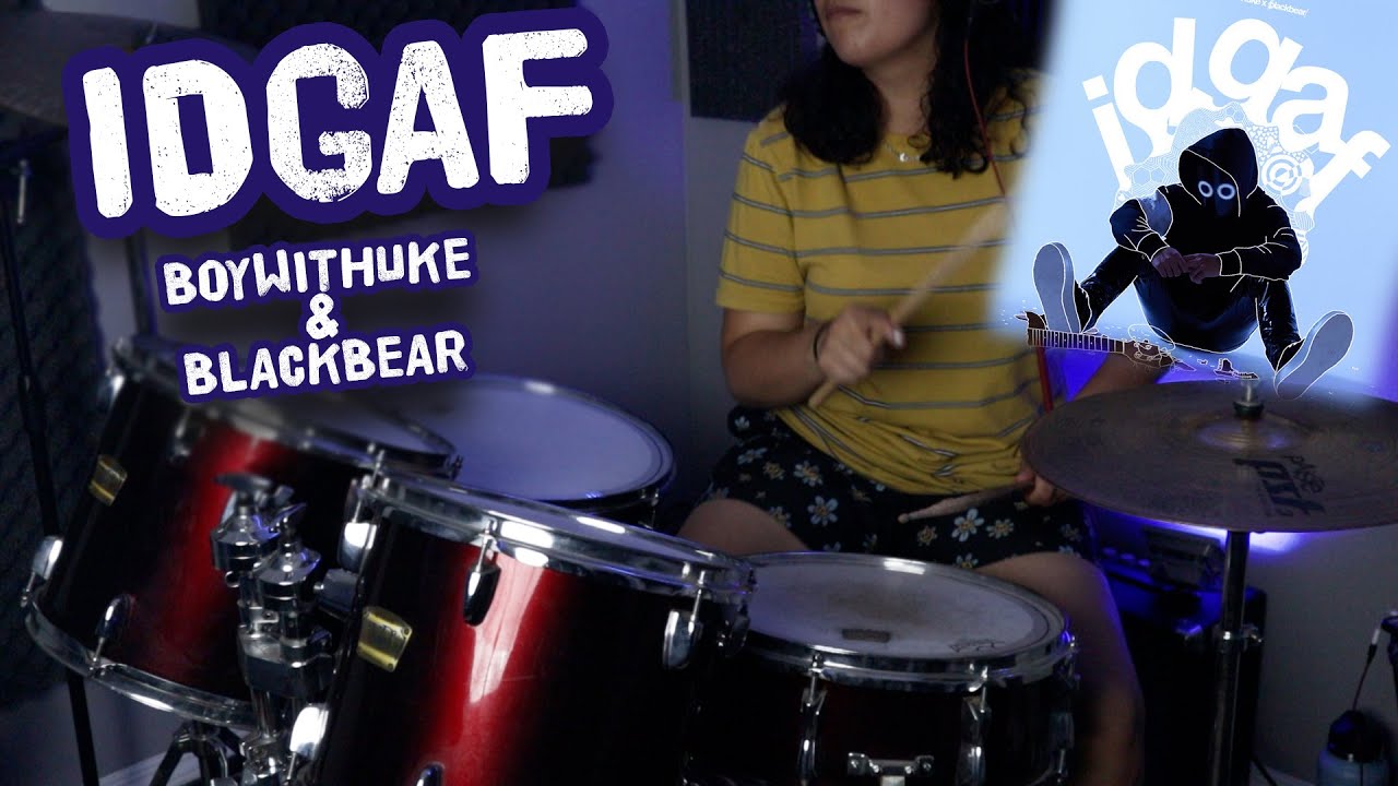 IDGAF - boywithuke feat. blackbear | DRUM & UKULELE COVER - YouTube