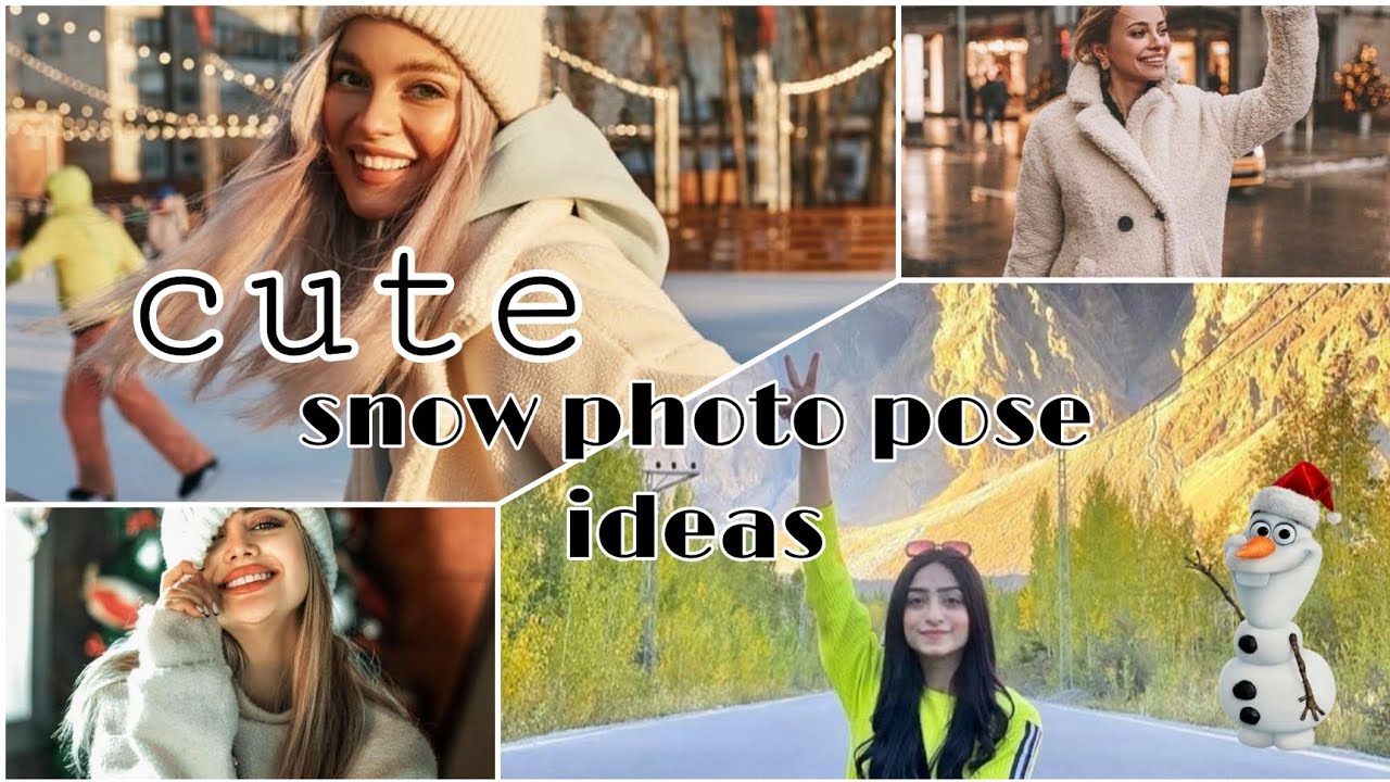 Cute Pose With Snow | Photoshoot With Snow | ️ Winter Pose Ideas - YouTube