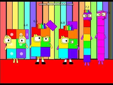 Numberblocks band fifth 6 - YouTube