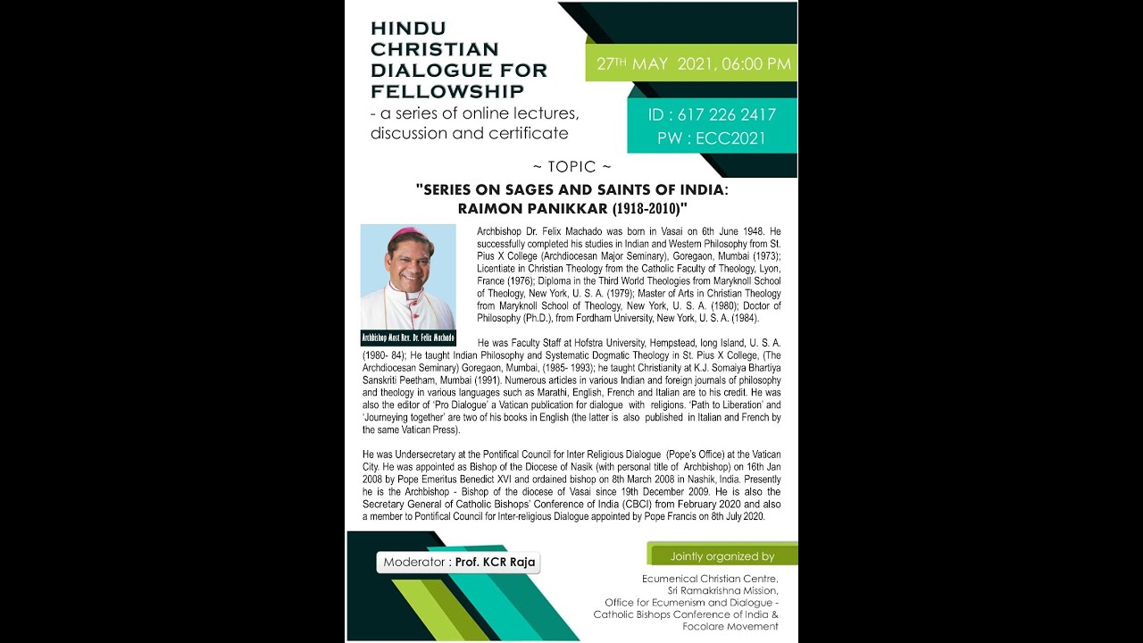 Sages and Saints of India: Raimund Pannikar (1918-2010) - YouTube
