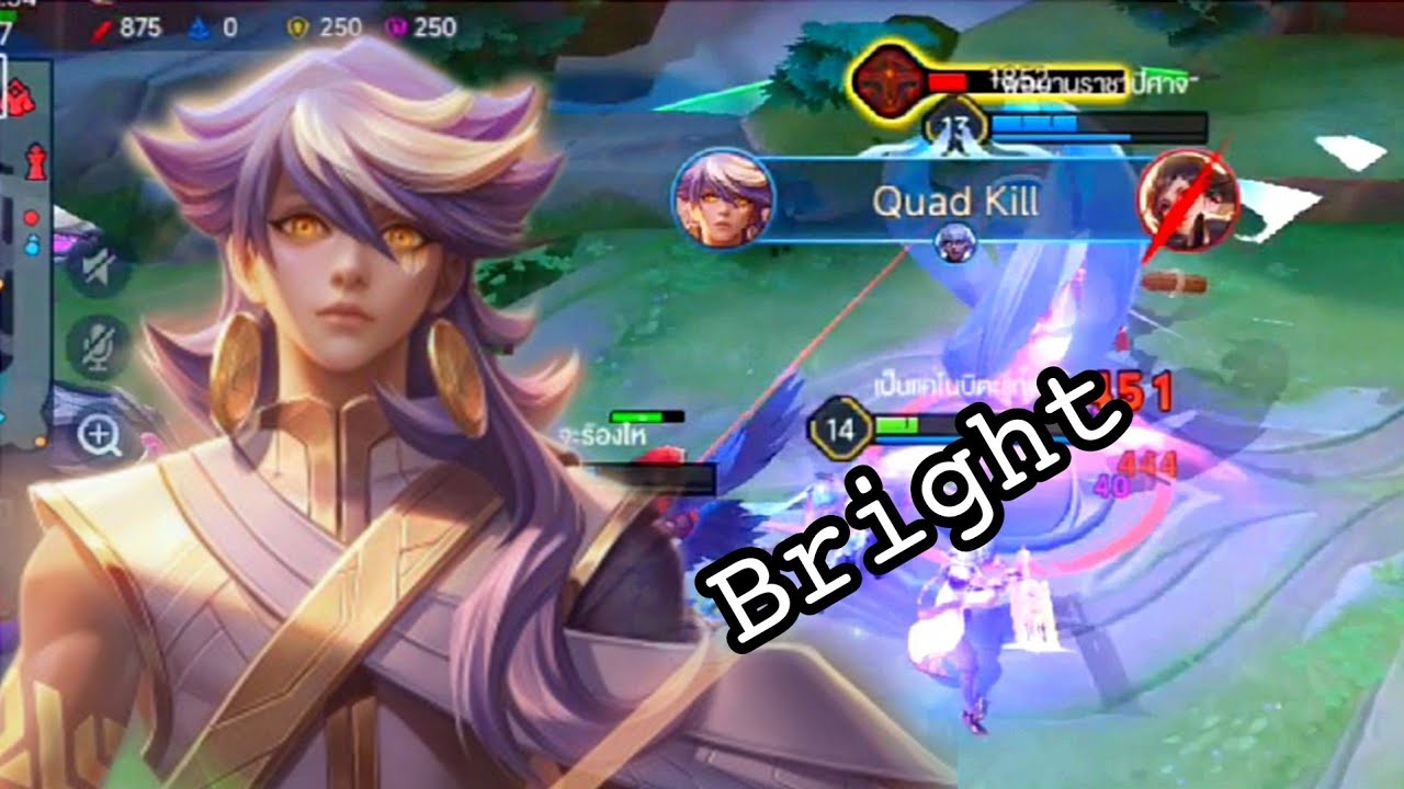 RoV: Bright GAMEPLAY My first video with Bright - Arena of valor - YouTube