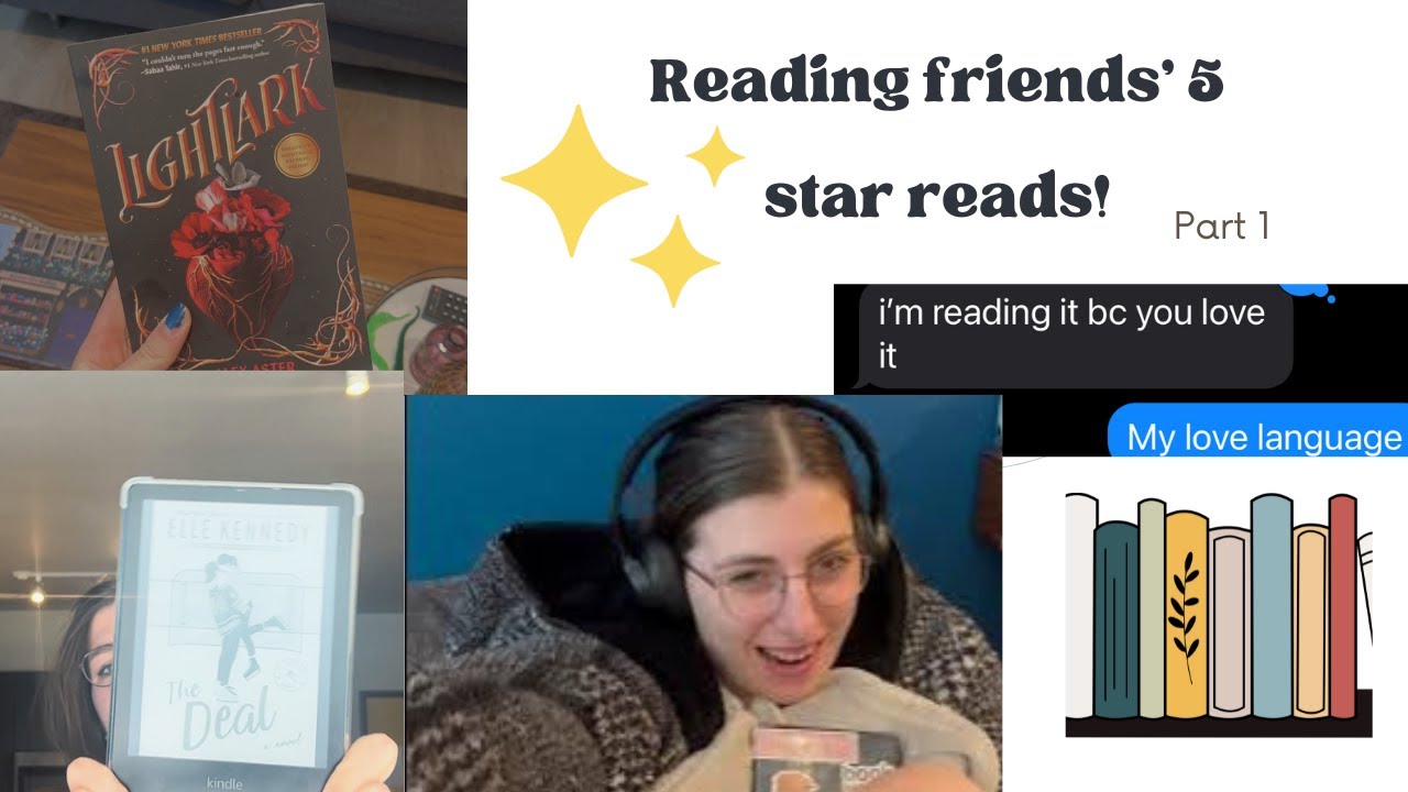 reading friends' five star reads! (pt 1 of 2) - YouTube