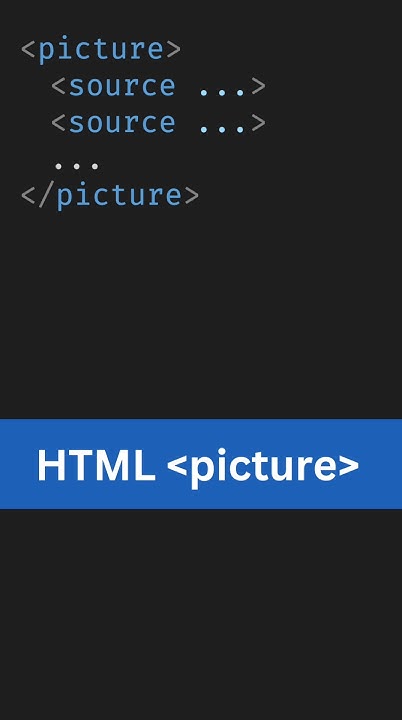 HTML picture element #shorts #short #html #education #coding #viral - YouTube