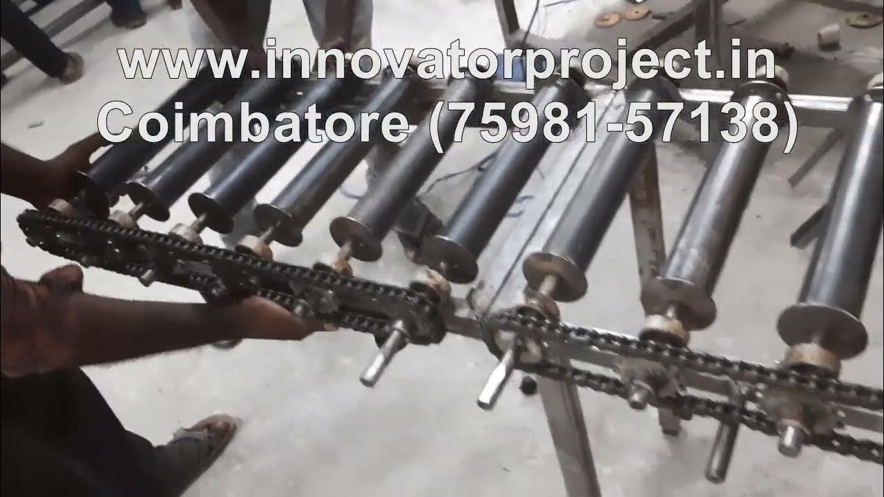 Folding chain based roller conveyor for heavy load box transporting system / roller conveyor ...