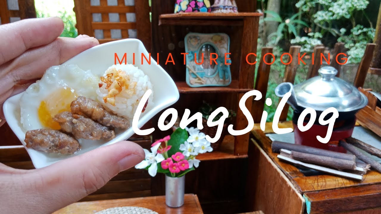 Miniature Cooking | Longsilog | lutuan maliit | functional mini kitchen ...