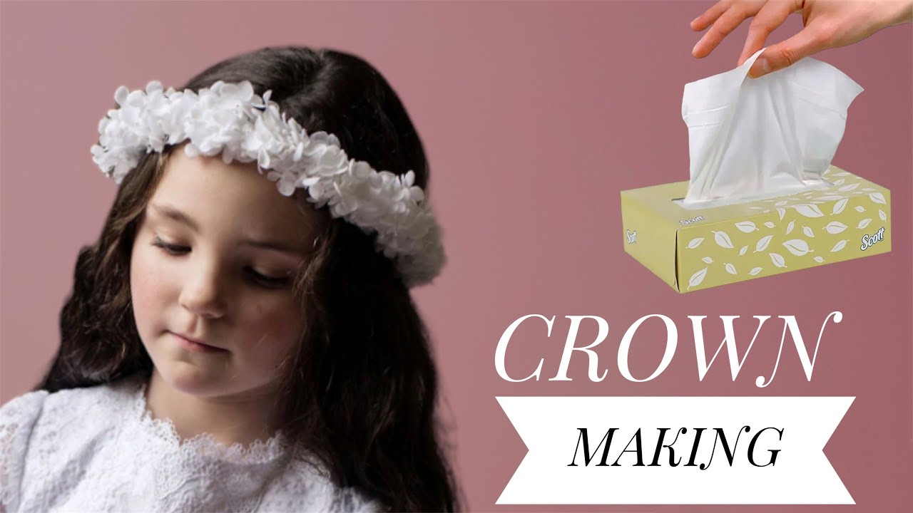 Tissue Paper Crown | Kids Crown Making | Craft Tech - YouTube