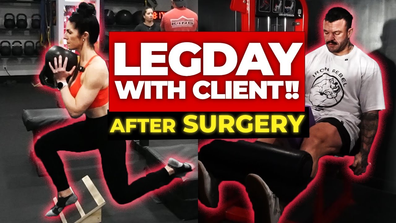 Full Leg Day Breakdown - Training with My Client Meredith Paci - YouTube