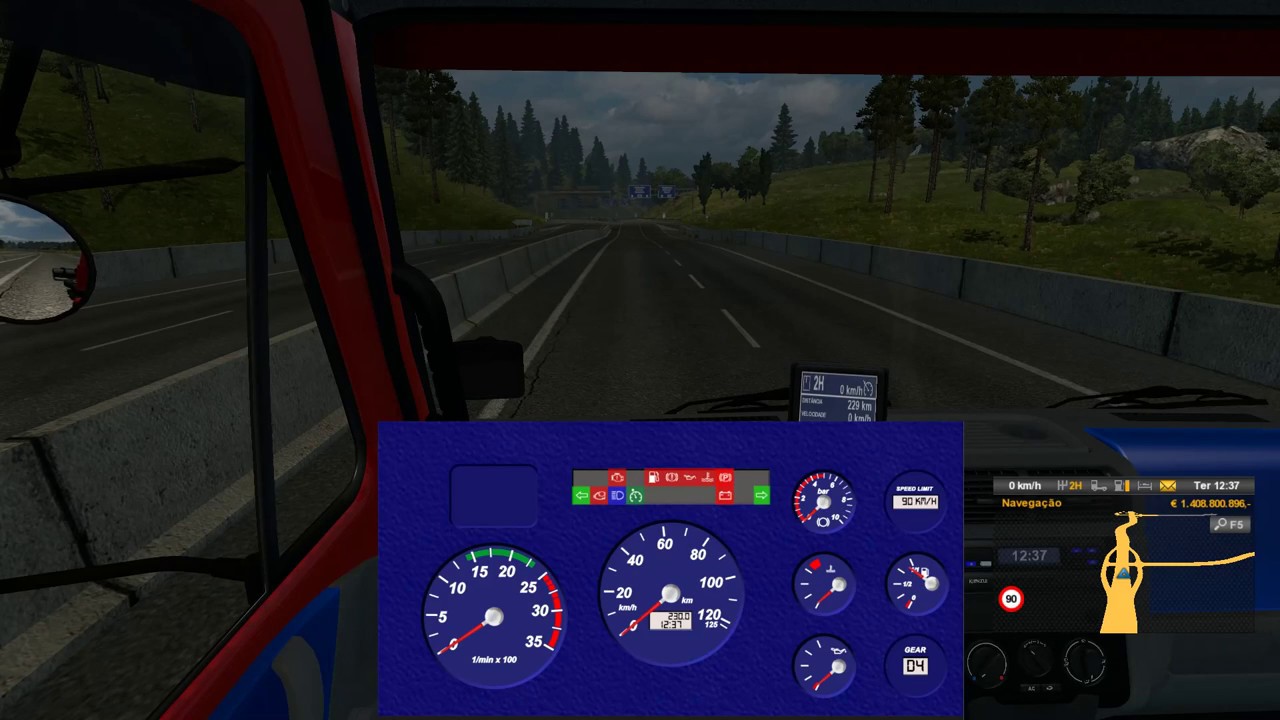 ETS2/ATS Telemetry Dashboard VW Titan - YouTube