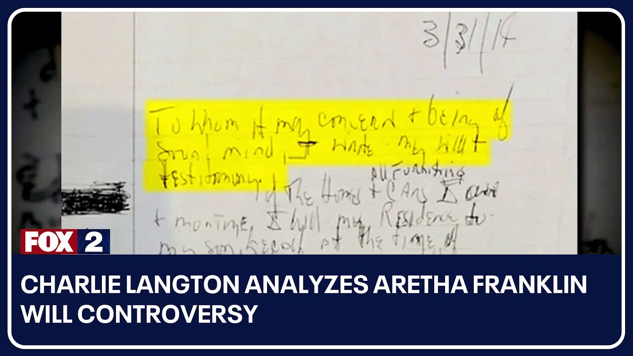 FOX 2's Charlie Langton analyzes Aretha Franklin will controversy - YouTube