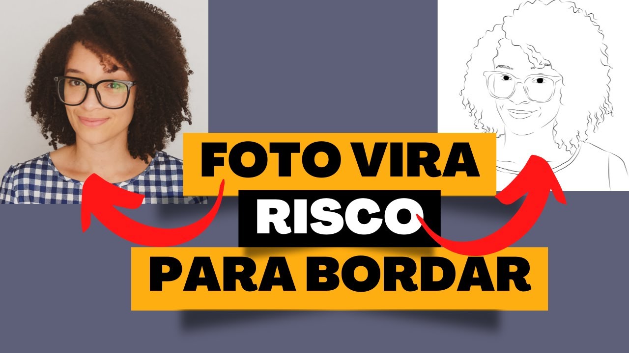[PASSO A PASSO] Como fazer risco de foto para bordar pelo celular - YouTube