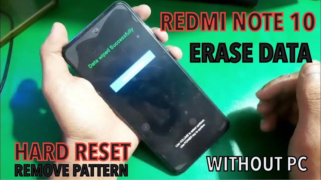 🔥HARD RESET: Redmi Note 10 Hard Reset / Remove Pattern Password Lock - YouTube