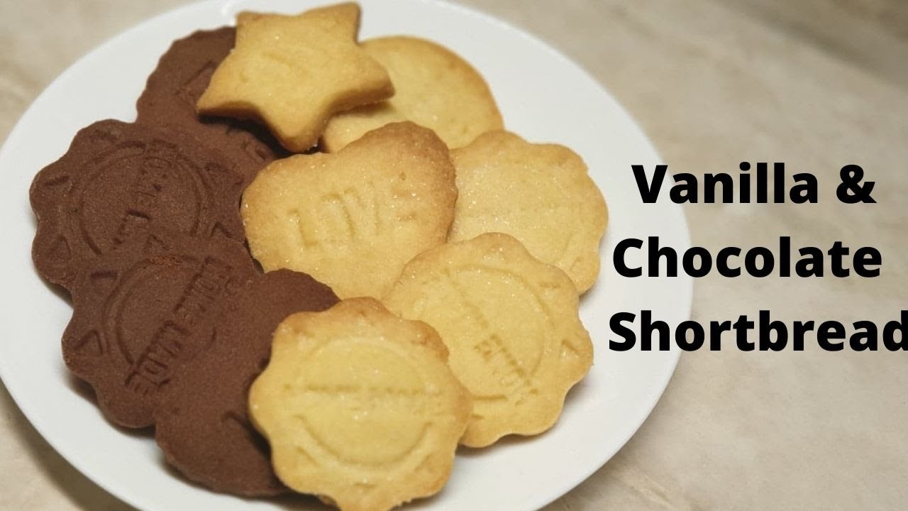 Vanilla & Chocolate Christmas Shortbread - YouTube