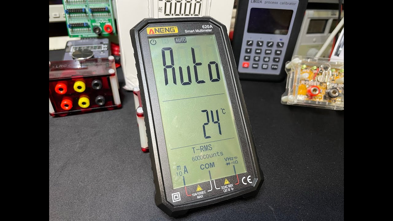 #196 Full Screen LCD Multimeter - ANENG 620A under 25 Dollar - YouTube