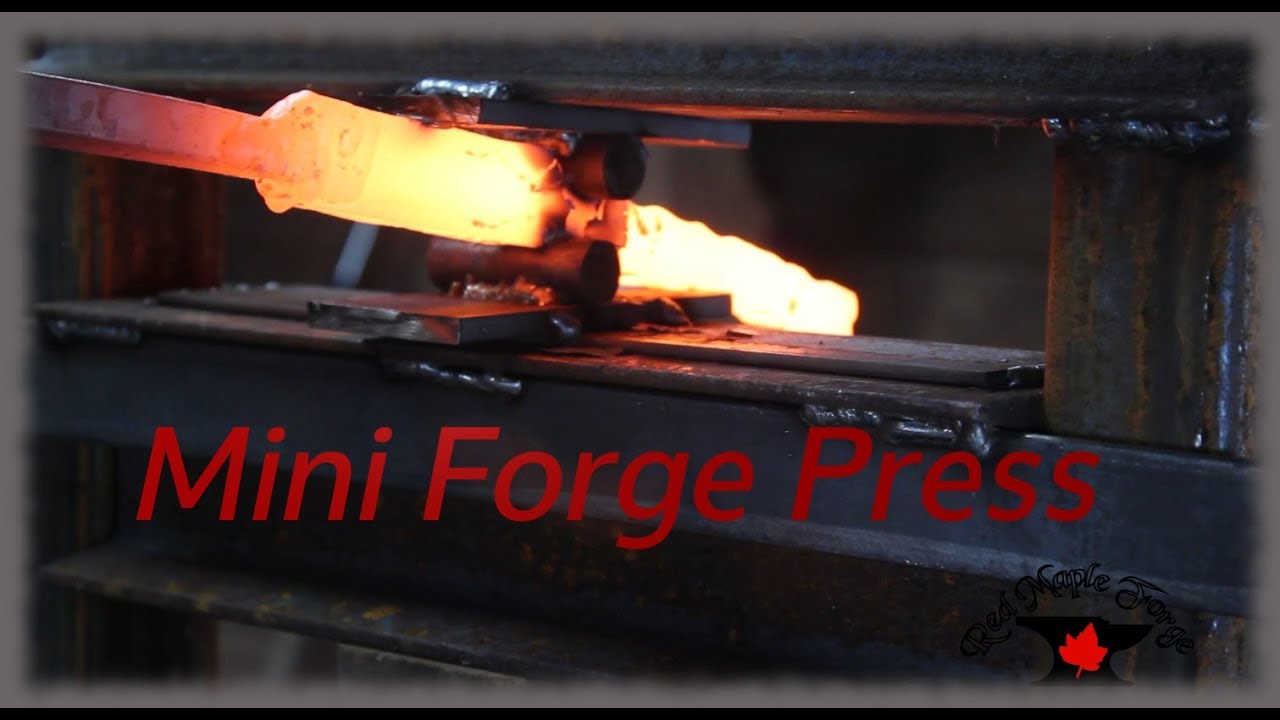 Putting the squeeze on - mini forge press build - YouTube