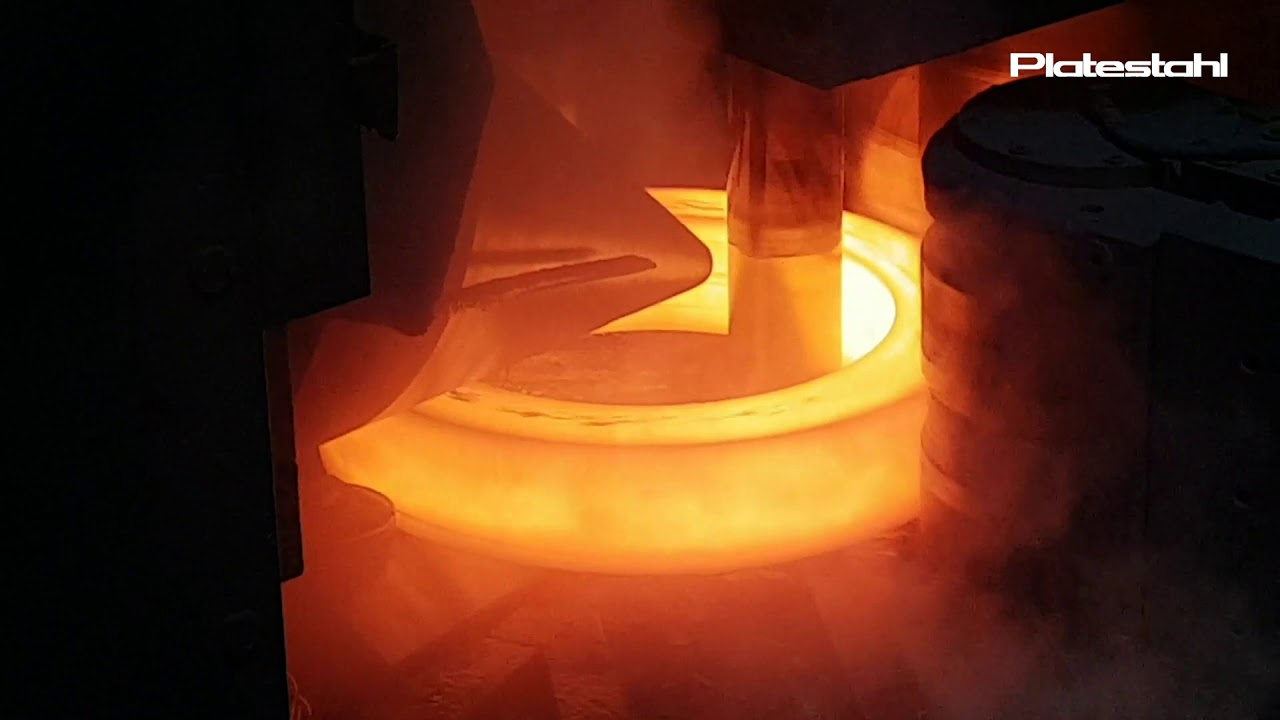 Platestahl, Radial-Axialwalzwerk, Forge Hammer and Radial Mill - YouTube