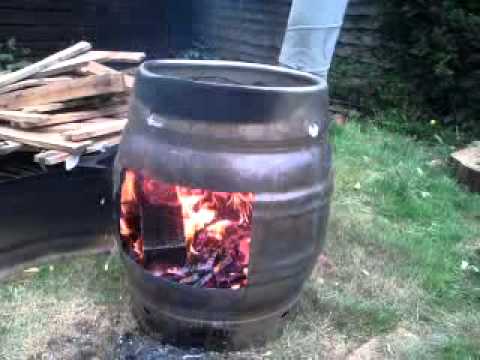 firekeg woodburner stove... vid # 1 - YouTube