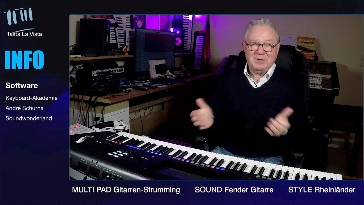 Info 2 - Tasta La Vista - Software für YAMAHA- & KORG-Keyboards - YouTube