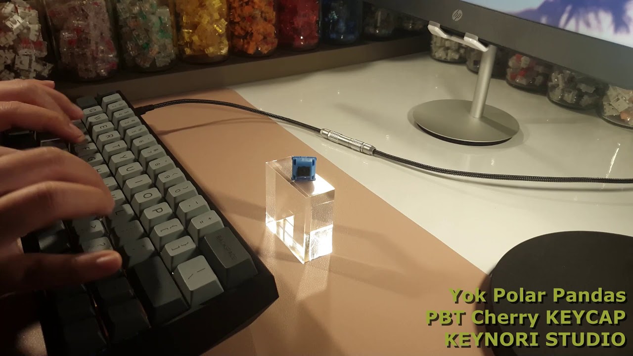 Yok Polar Pandas Switch Typing Sounds ASMR PBT Cherry Profile Keycap Yok Polar Pandas Switch Typing Sounds ASMR PBT Cherry Profile Keycap