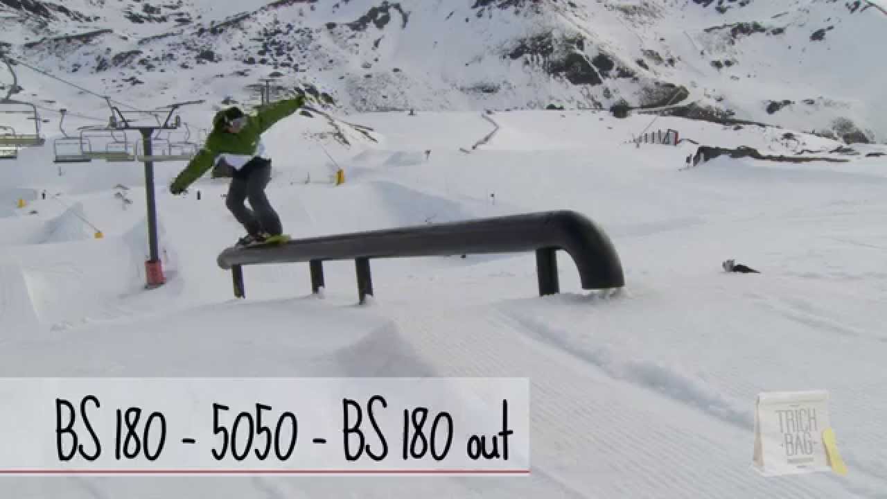 53. Backside 180 to 5050 to Backside 180 | Trick Bag Snowboarding ...