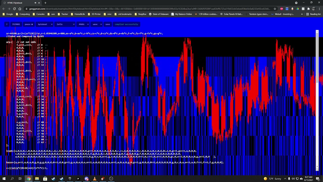 bytebeat song 06-15-2021 - YouTube