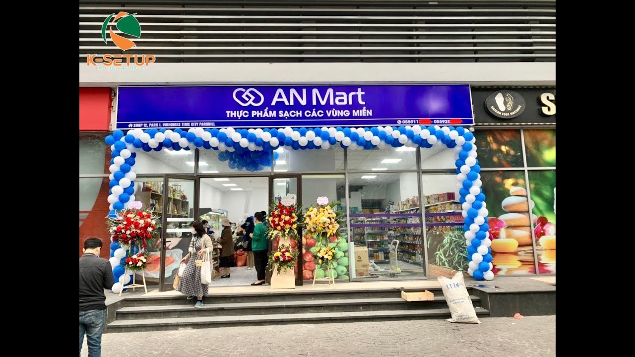 Khai trương siêu thị An Mart Time city - YouTube