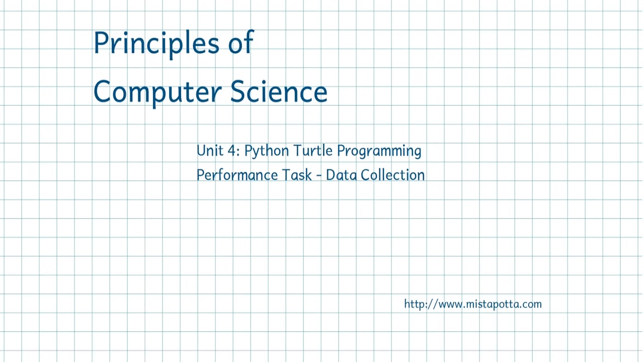 CS Principles - Unit 4 Performance Task - YouTube