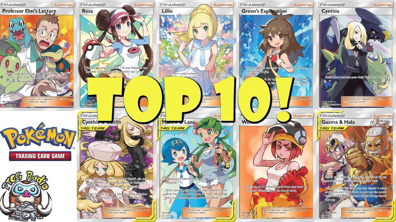 Top 10 Supporter Cards in the Pokemon TCG! - YouTube