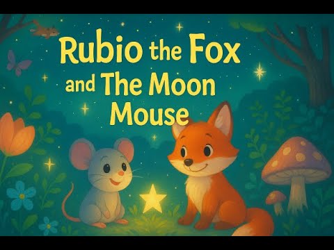Rubio the Fox and the Moon Mouse, a Bedtime Story | Lullaby | Children ...