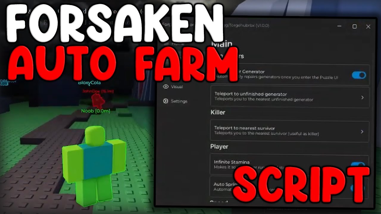 [🦇UPDATE] Forsaken NEW Script Auto Farm, Auto Generators, ESP - Roblox ...