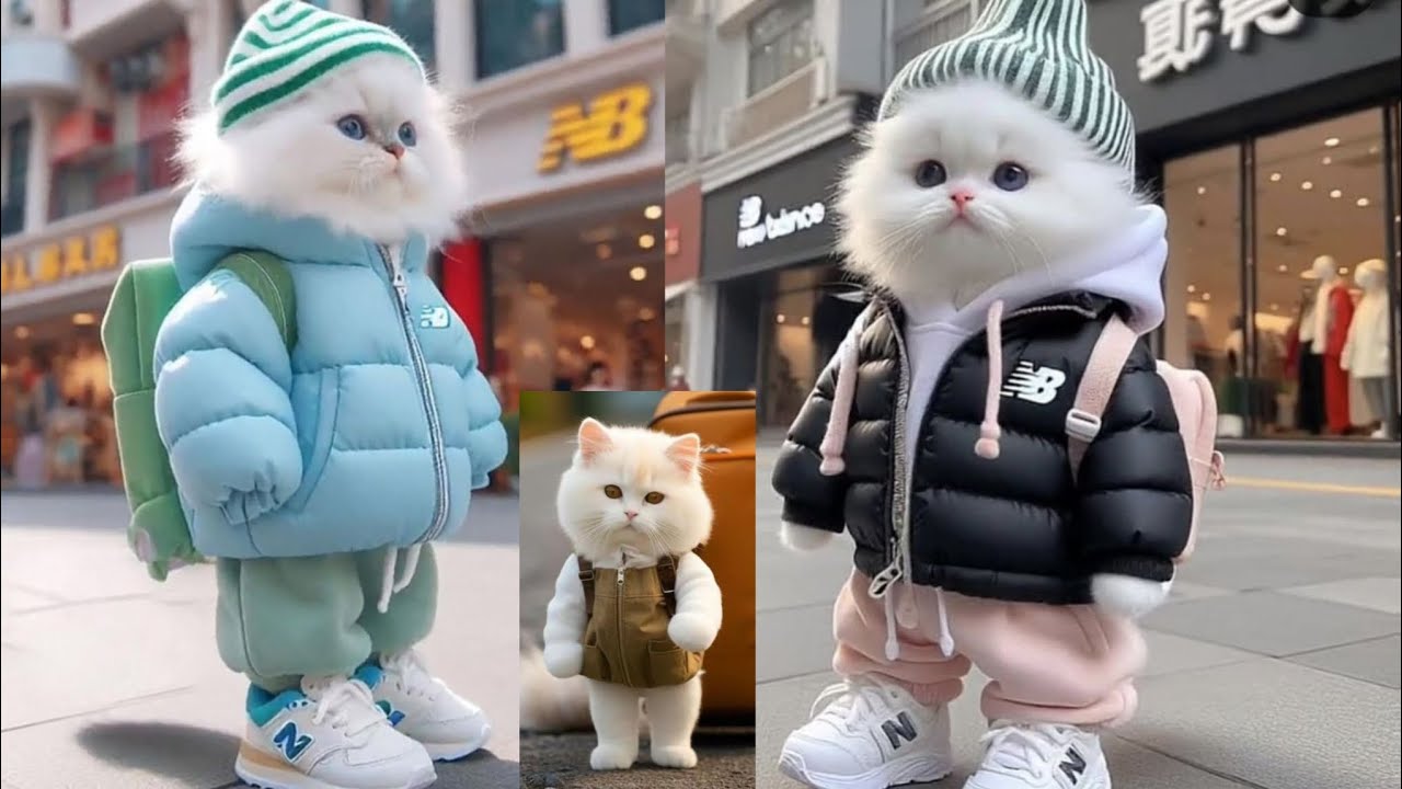 ai fancy & small cat || ai cat || beautiful wear dress - YouTube