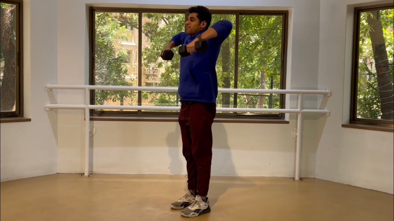 Dumbbell Deadlift High Pull - YouTube