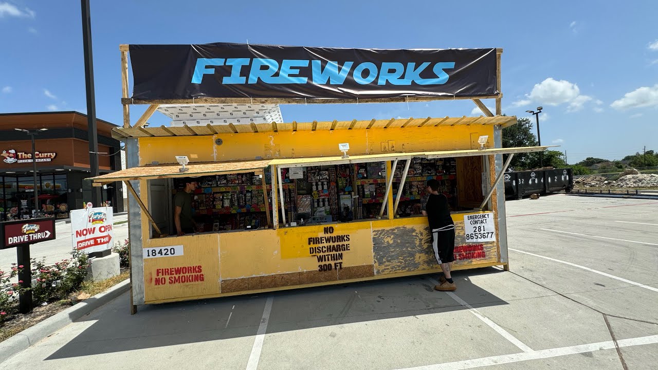 The Best Fireworks Stand In Texas?! (AIM Fireworks) - YouTube