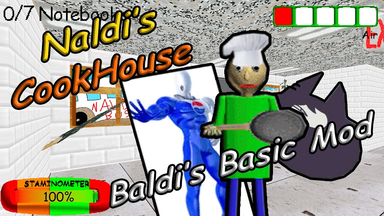 Naldi's CookHouse - Raldi's ripoff - Baldi's Basics Mod - YouTube