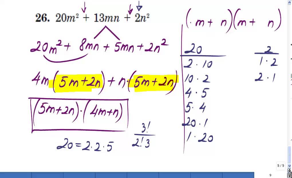 Factoring monomials in two ways - YouTube