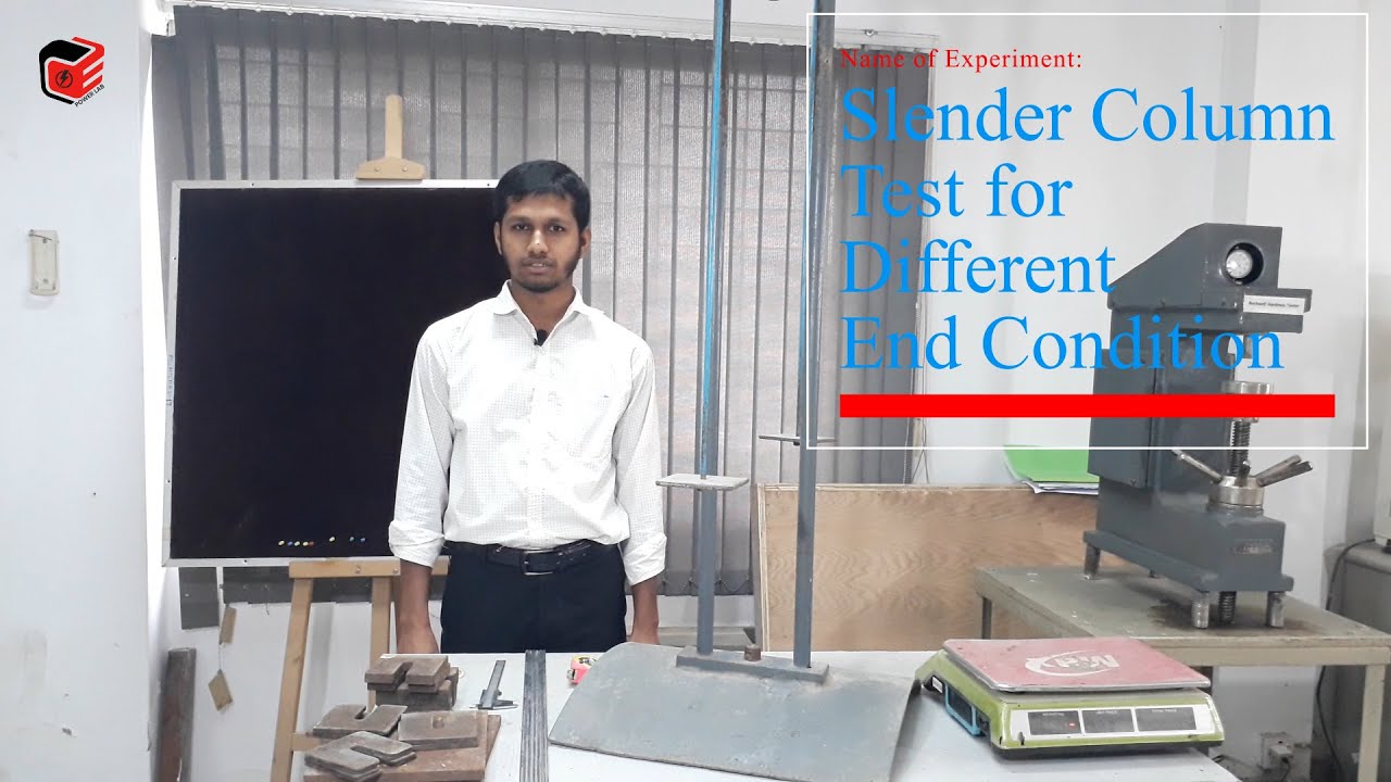 Slender Column Test for Different End Condition || Strength of ...
