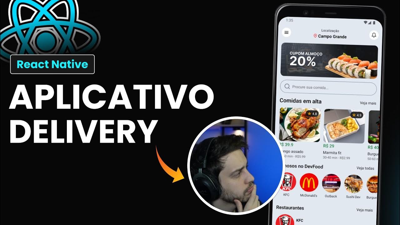 Criar App Delivery com React Native + TailwindCSS - YouTube