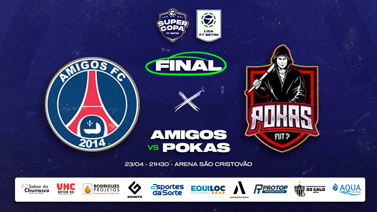 🏆FINALÍSSIMA SUPER COPA FUT7 - AMIGOS F.C x POKAS FUT 7 #fut7 #futebol ...