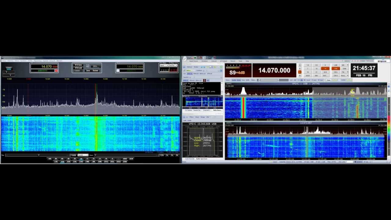 PowerSDR/IF Vs SDR Console 10FEB12 - YouTube