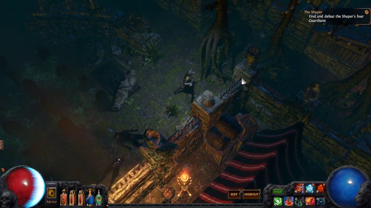 PoE - My cool Necromancer hideout (unearthed) - YouTube