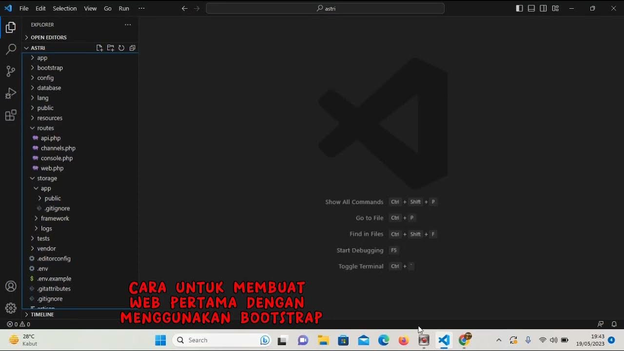 Cara Buat Project Baru Html Dengan Menggunakan Bootstrap Html Bootstrap Web Youtube