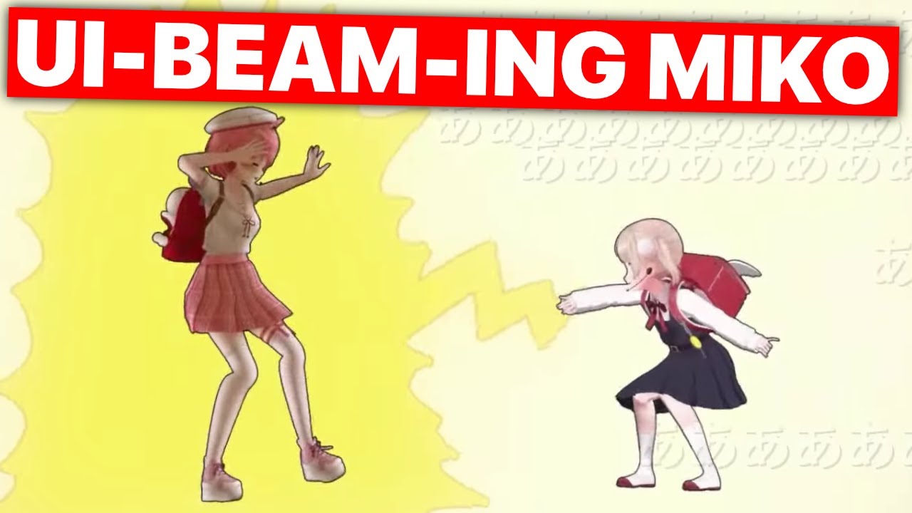 Loli Ui Blasts Miko With Ui-Beam (Shigure Ui & Sakura Miko / Hololive ...