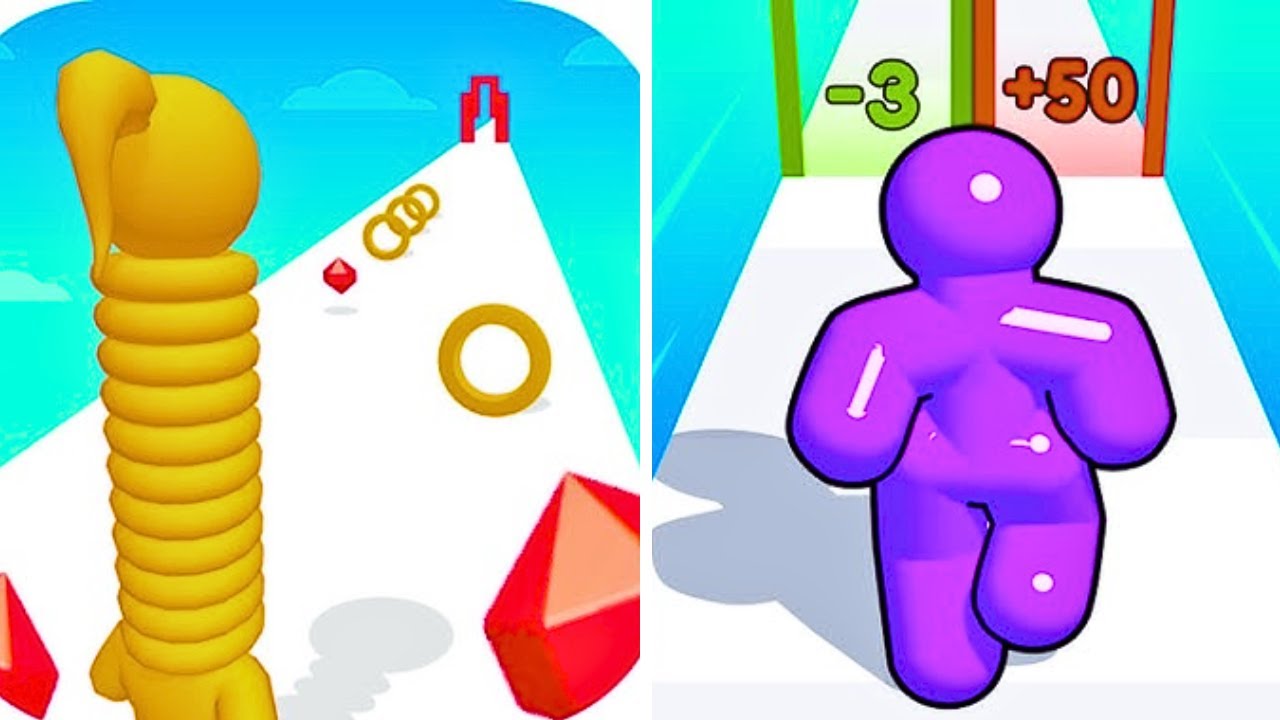Long Neck Run vs Tall Man Run😸🤛🏾😵‍💫🤜🏾😸Android iOS Gaming Walkthrough ...