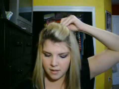 Hair Tutorial:Front Poof (Front Volume with/out Bumpits) - YouTube