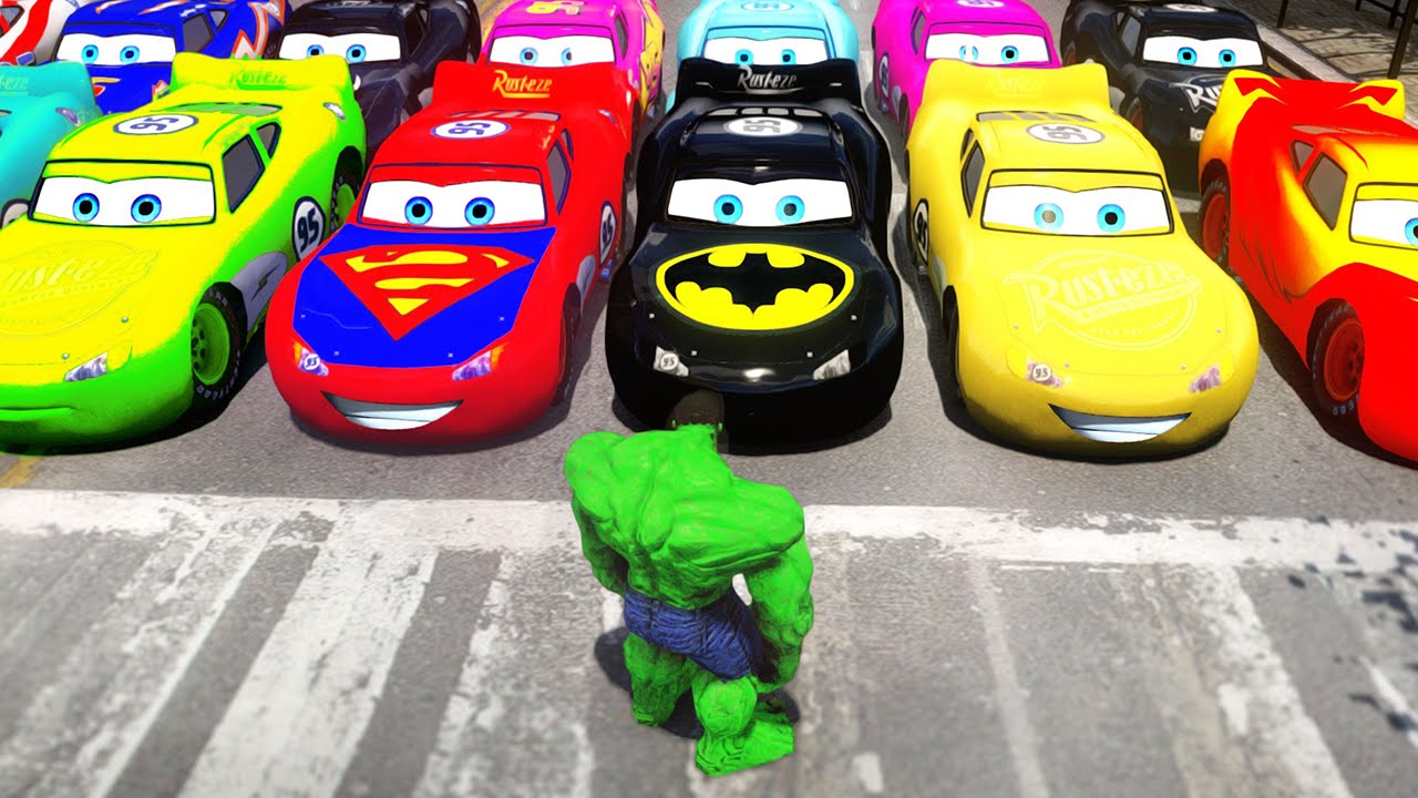 Hulk Esmaga Carros em Português! O Incrível Hulk com Carros Disney ...