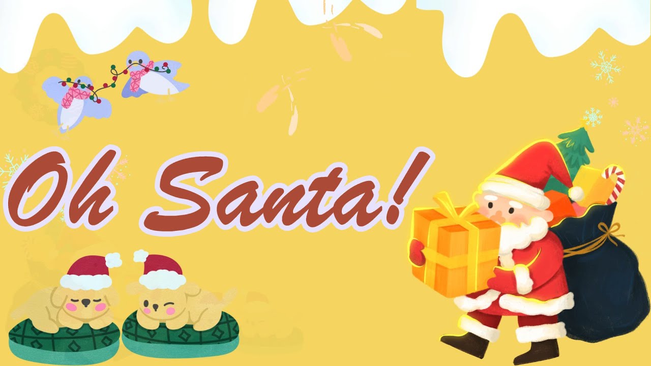 Oh Santa! / Christmas Song (Lyric Video) - Mariah Carey, Ariana Grande ...