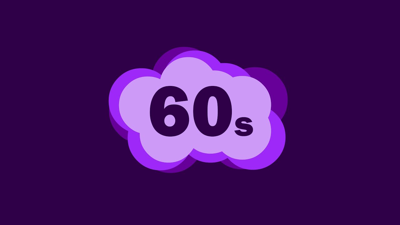 60 Second Timer (Basic Purple) - YouTube