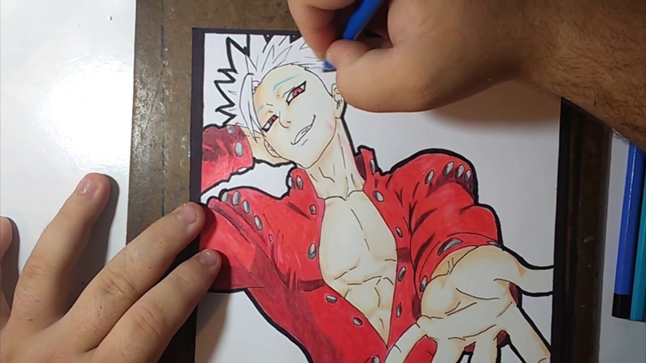Speed drawing - Ban (Nanatsu No Taizai) - YouTube