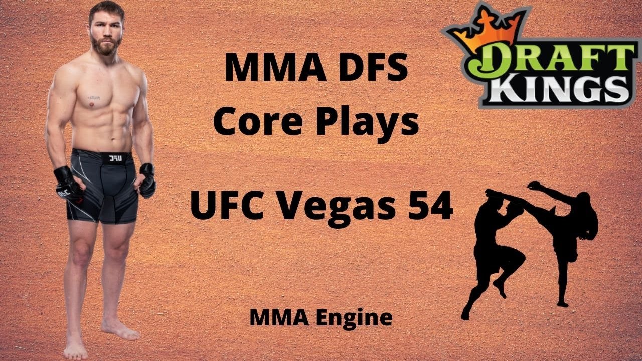UFC Vegas 54 DFS Core Plays - YouTube