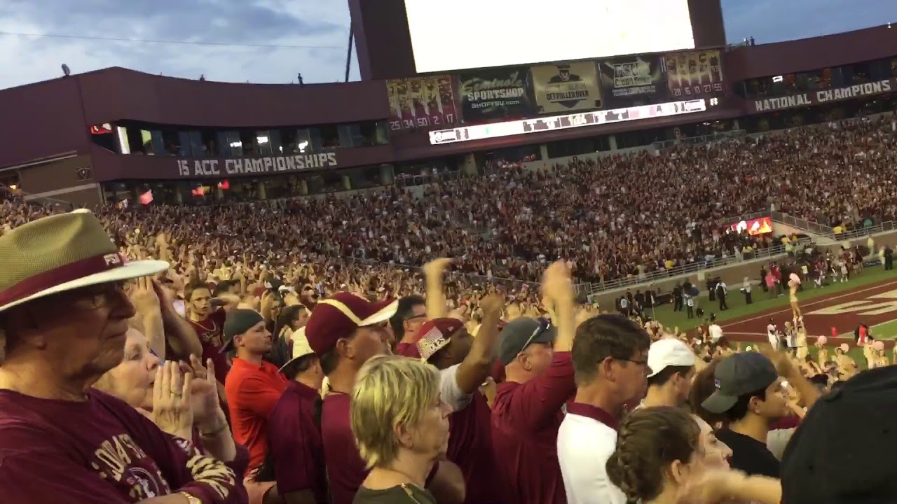 10-7-2017 FSU vs UM loudest War Chant of the night - YouTube